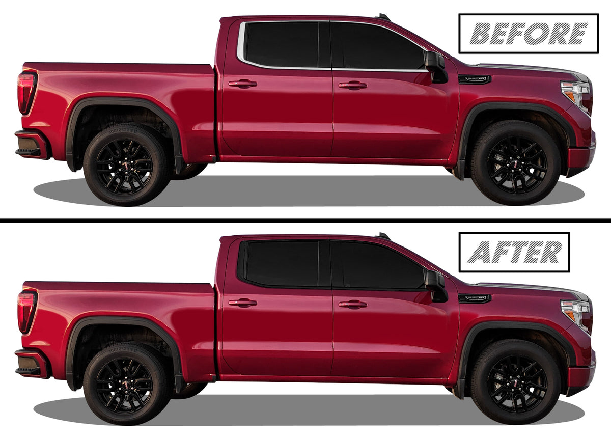 2019-2023 GMC Sierra 1500 | Window Trim Chrome Delete PreCut Vinyl Wra – SlickMod