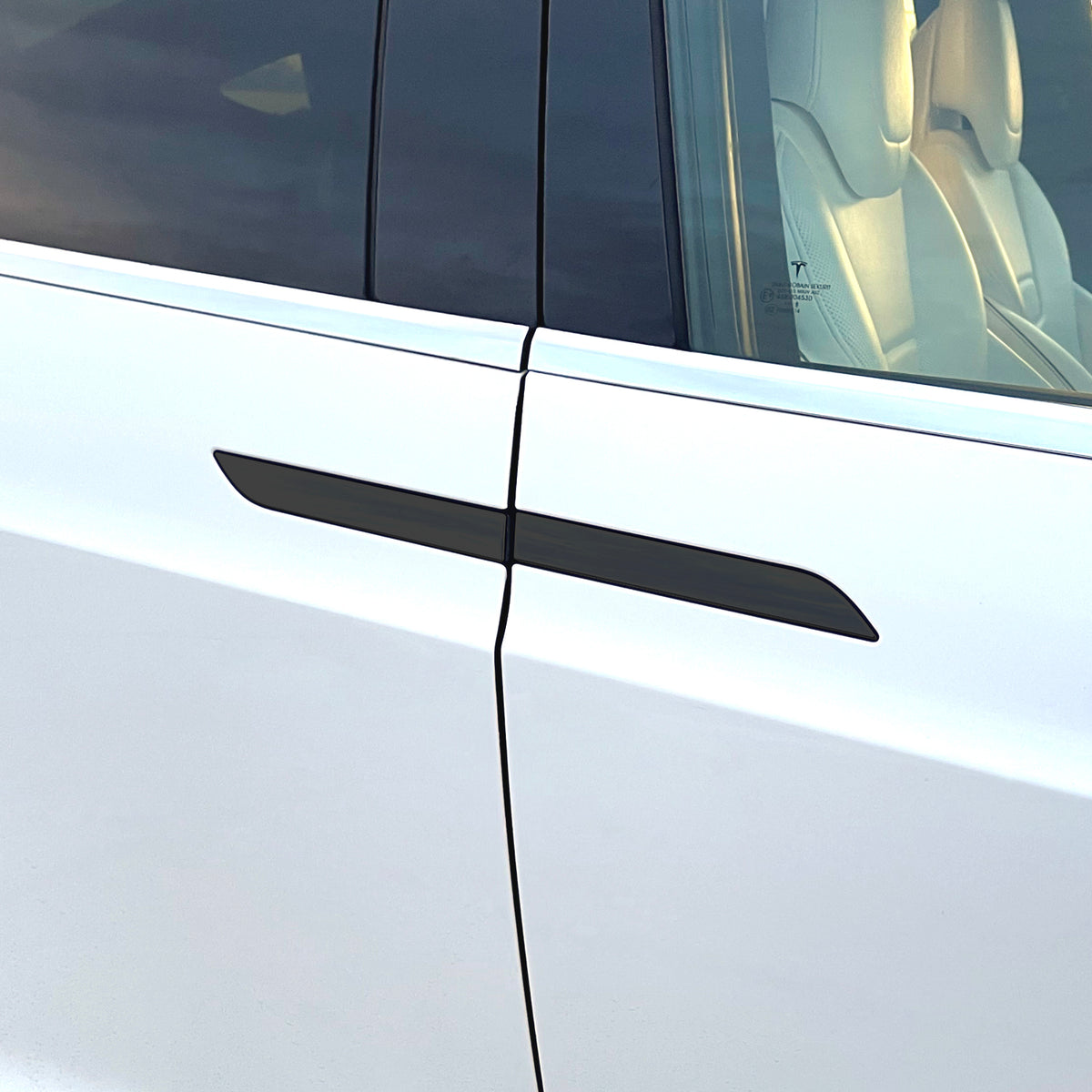 2016-2021 Tesla Model X | Door Handle Chrome Delete PreCut Vinyl Wrap ...