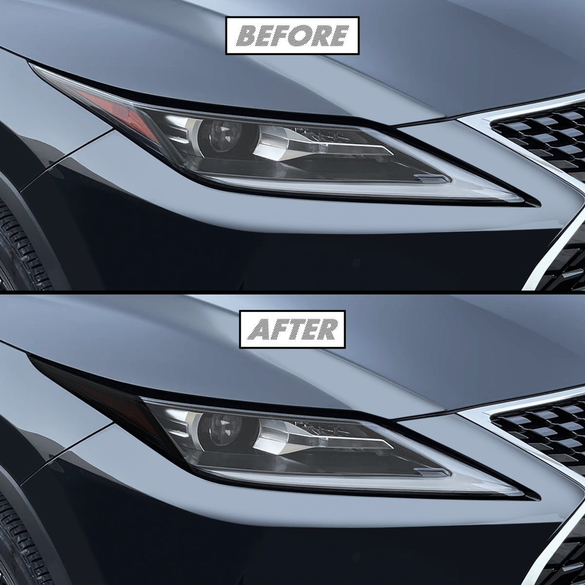 2020-2022 Lexus RX | Headlight Side Marker PreCut Vinyl Overlays – SlickMod