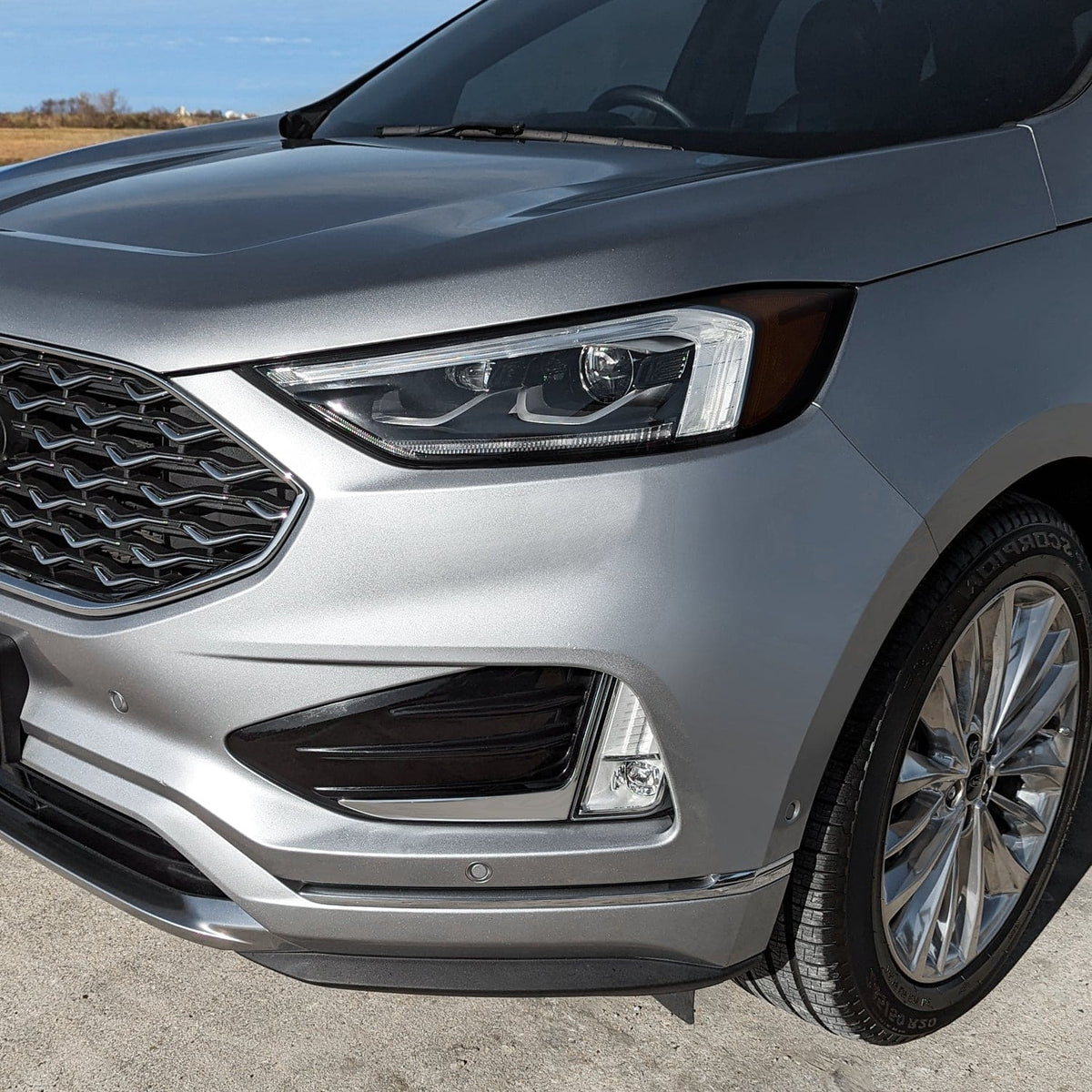 2019-2024 Ford Edge | Headlight Side Marker PreCut Tint Overlays – SlickMod