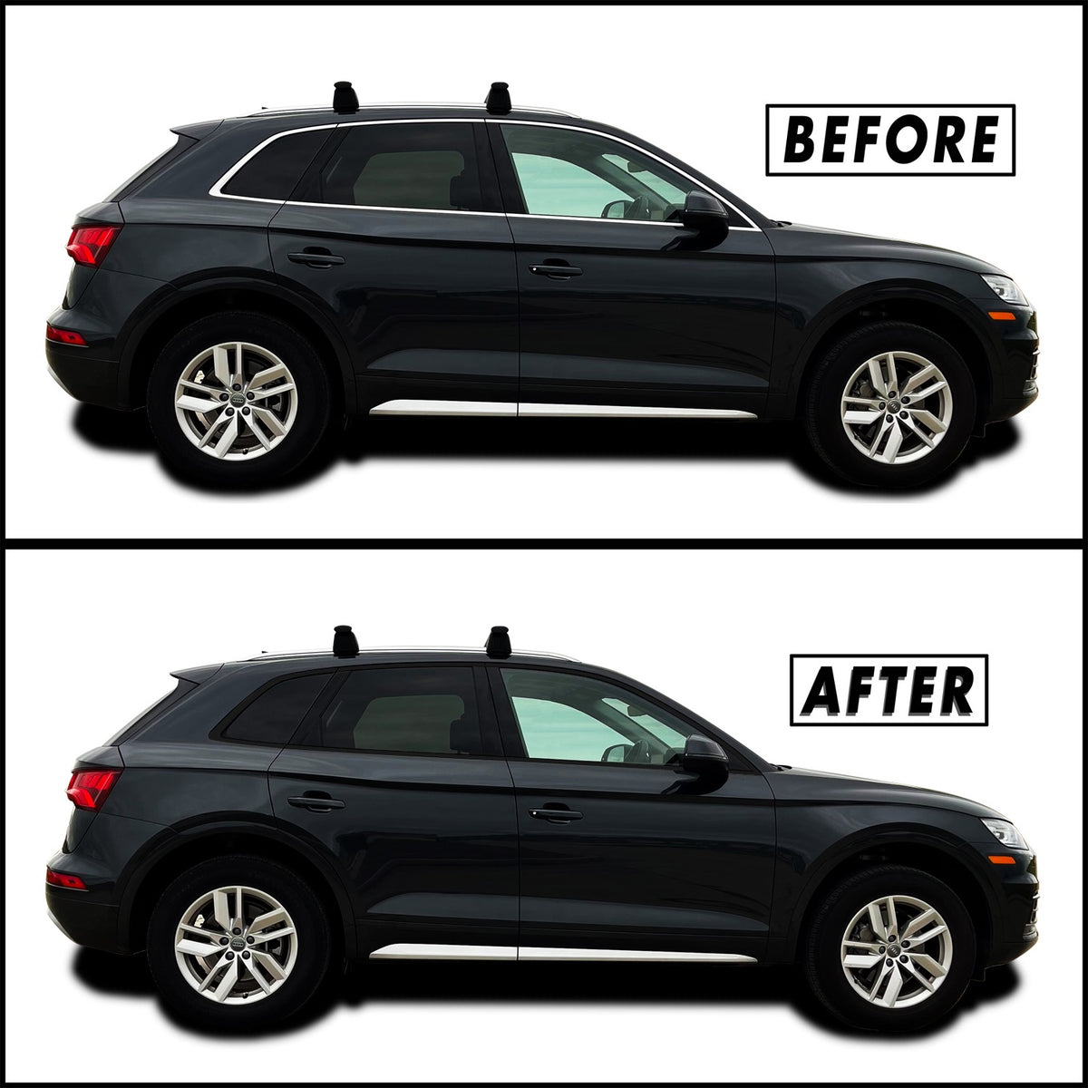 2018-2020 Audi Q5 | Window Trim Chrome Delete PreCut Vinyl Wrap – SlickMod