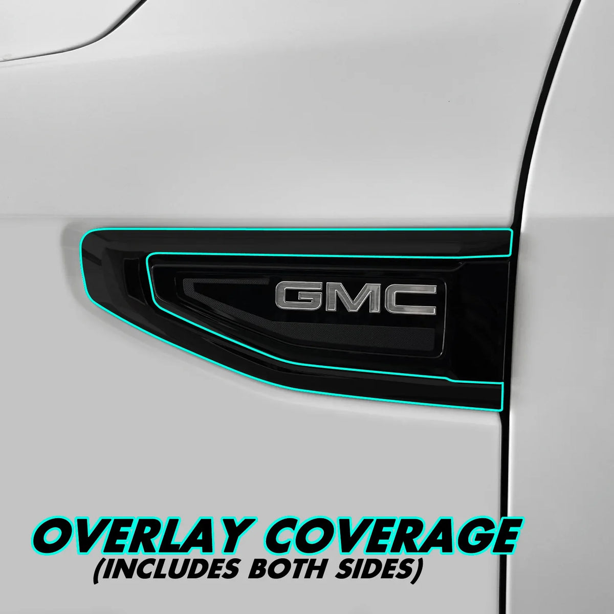 2021-2023 GMC Yukon | Fender Vent Trim Chrome Delete PreCut Vinyl Wrap ...