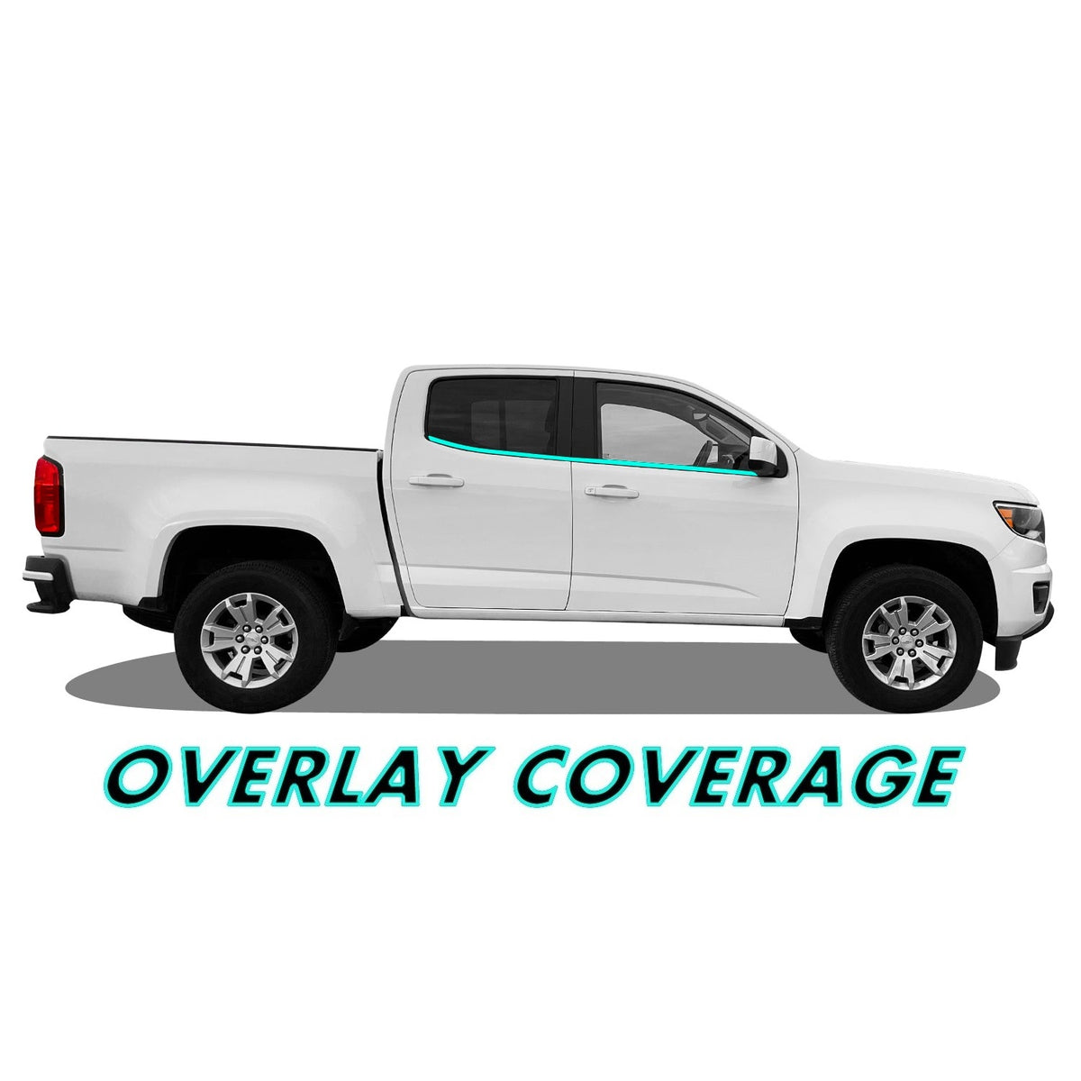 2015-2022 Chevrolet Colorado | Window Trim Chrome Delete PreCut Vinyl ...