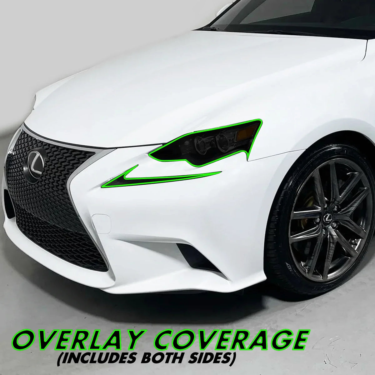 2014-2016 Lexus IS | Headlight & DRL PreCut Tint Overlays – SlickMod