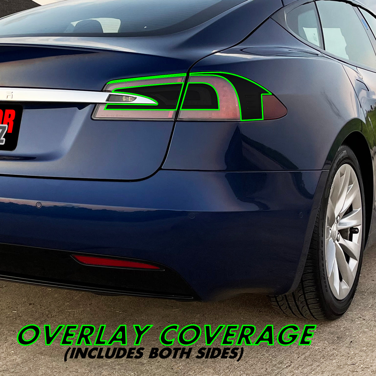 2012-2021 Tesla Model S | Tail Light Cutout PreCut Tint Overlays – SlickMod